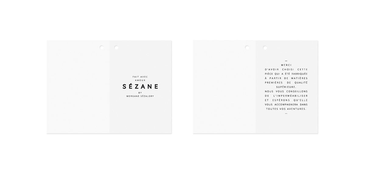 Sézane Prêt à Porter Identité visuelle de la marque - www.bimstudio.fr