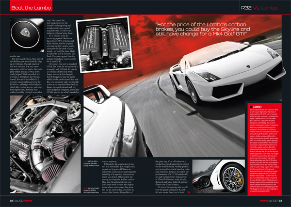 Redline Magazine Layout - Tim Design