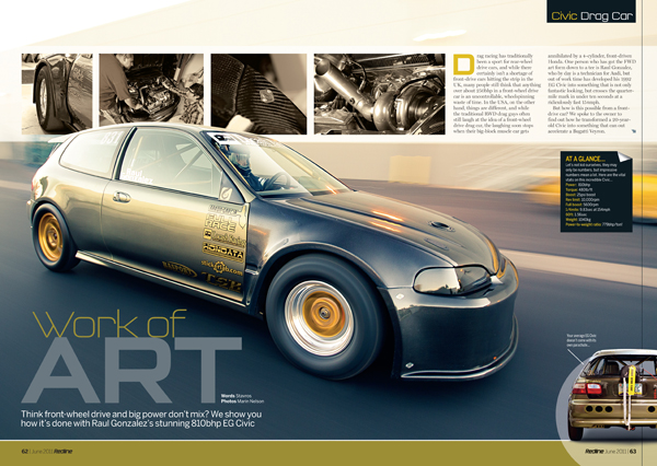 Redline Magazine Layout - Tim Design
