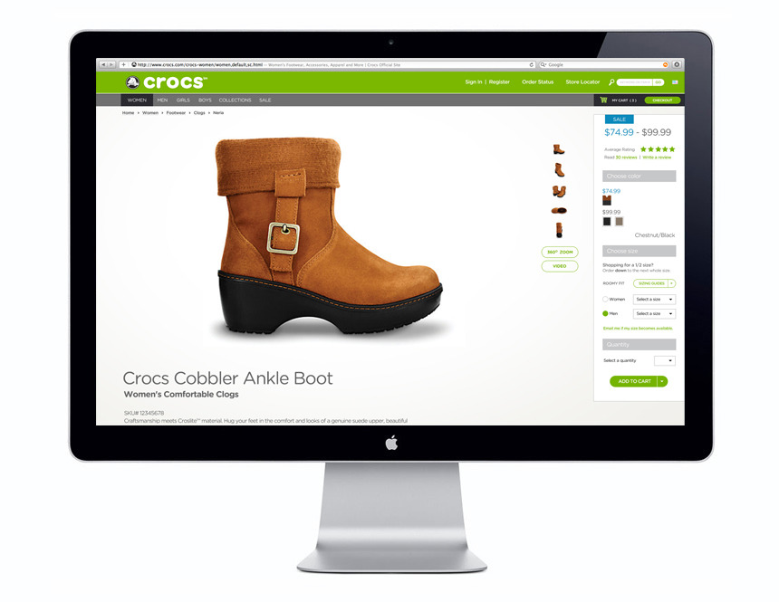 Crocs Site Redesign - Mr. Brian Williams