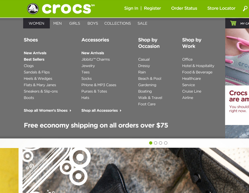 Crocs Site Redesign - Mr. Brian Williams
