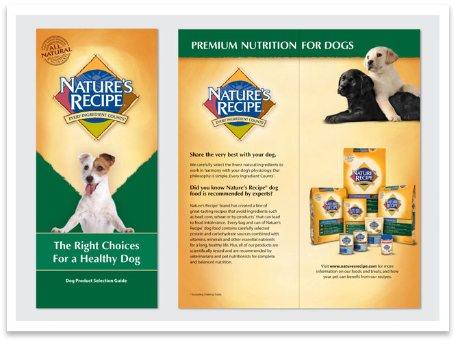 Nature's Recipe Collateral - vorpdesign