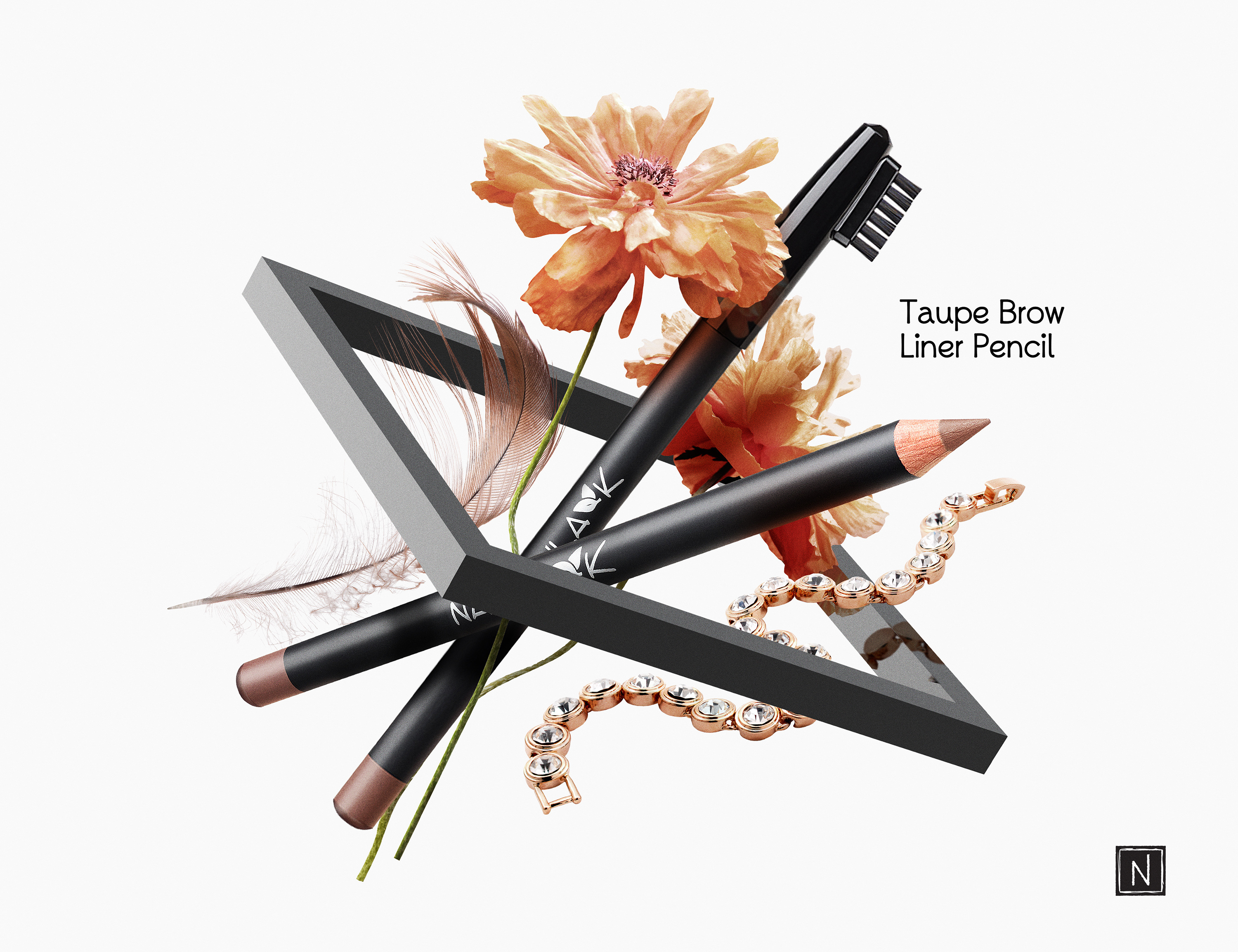 'Nabila K' eyebrows line - Mitin/Design