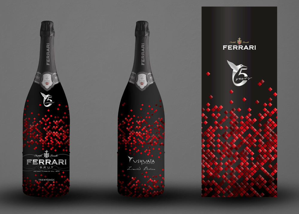 Ferrari bottle Ushuaïa Ibiza - gefe dsgn