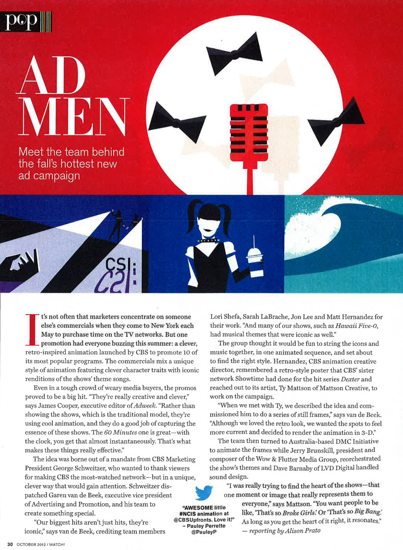 CBS - 2012 Eyecon Campaign - The DMCI