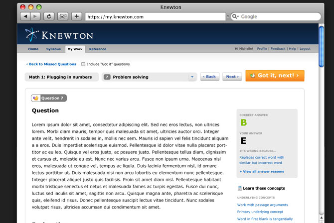 Knewton: SAT Course - zhaus