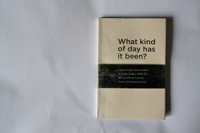 Graphic Design Process Book - Robert Lindblom