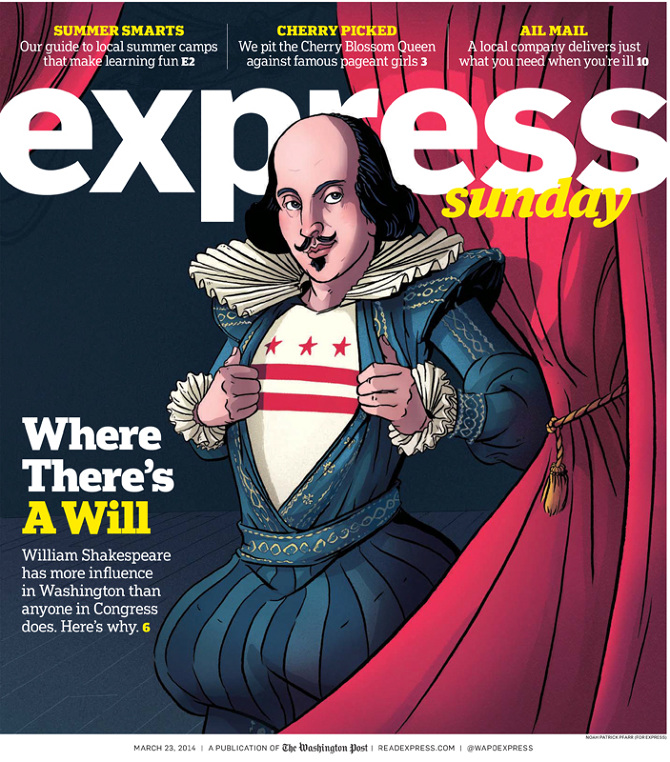 Washington Post Express Cover - Noah Illustration