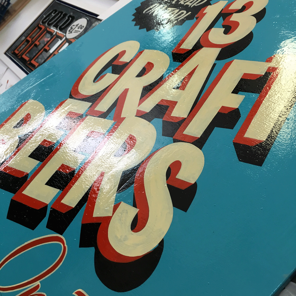 Pudel Bar / 13 Craft Beers - Lewis McGuffie | Signs & Designs