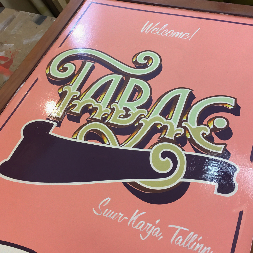 Tabac Brasserie & Baar | Signage & Gilding - Lewis McGuffie | Signs ...