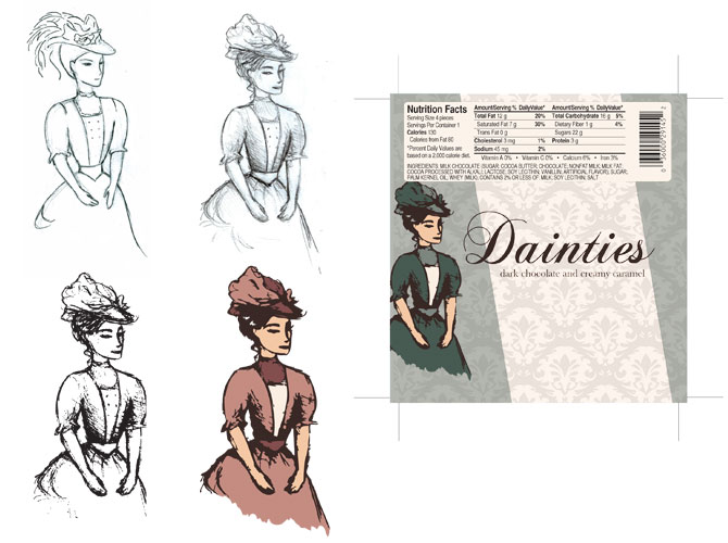 Dainties Chocolates - Angie Miller Design