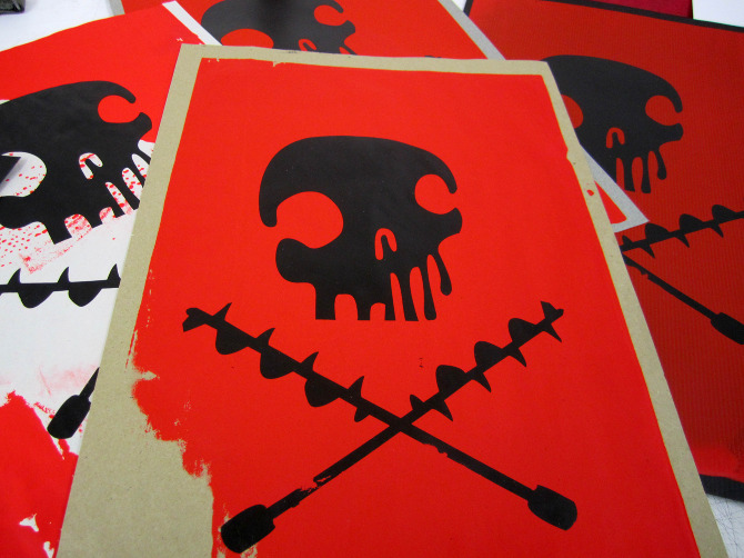 "Frack Off" Posters - Morgan Sobel, ACD Copy