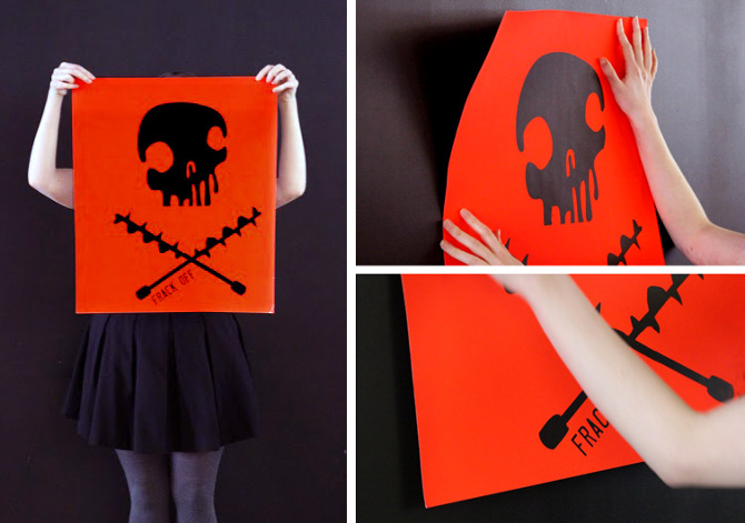 "Frack Off" Posters - Morgan Sobel, ACD Copy