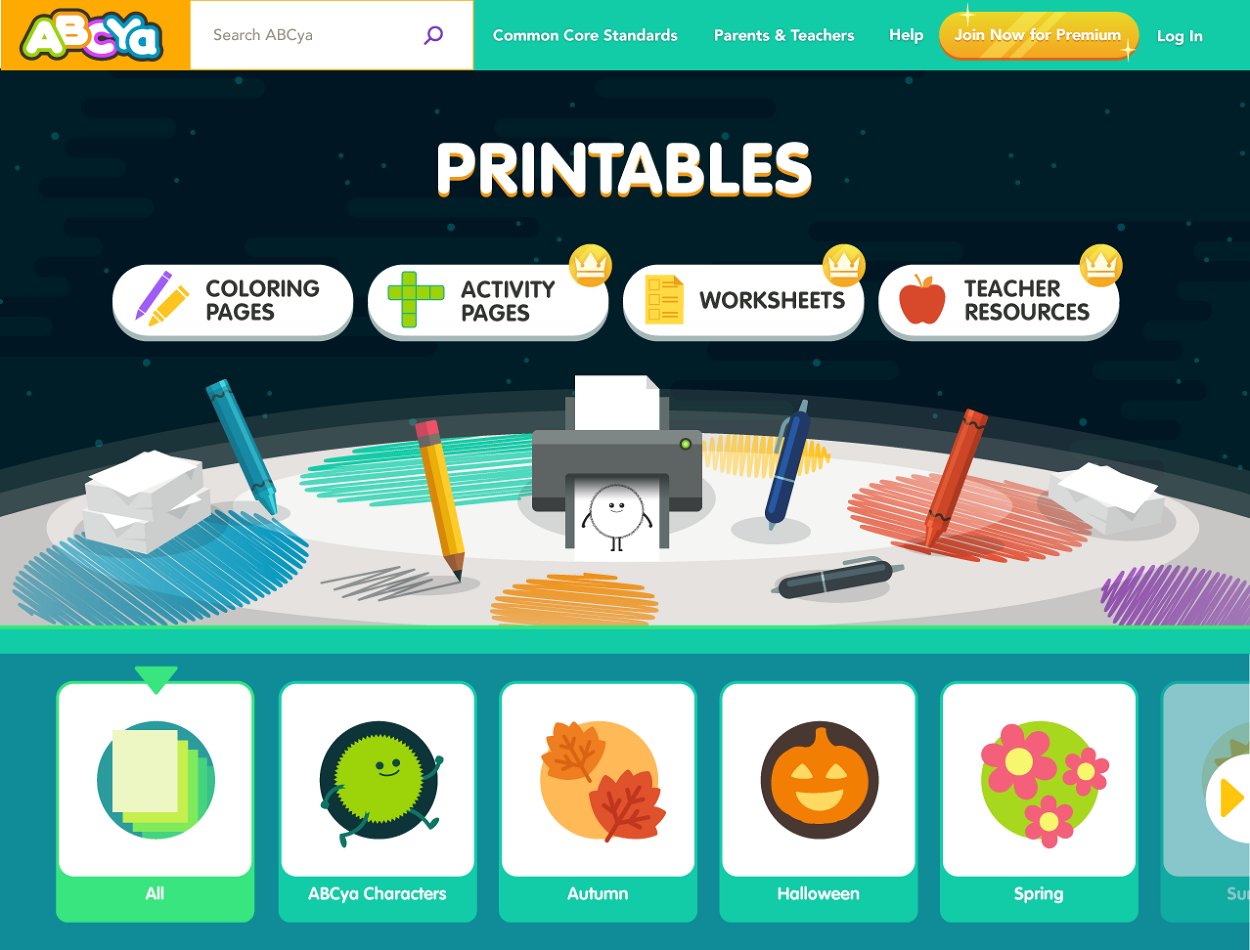 ABCya Website Redesign - Michael Hays, Illustrator, Designer, & Art ...