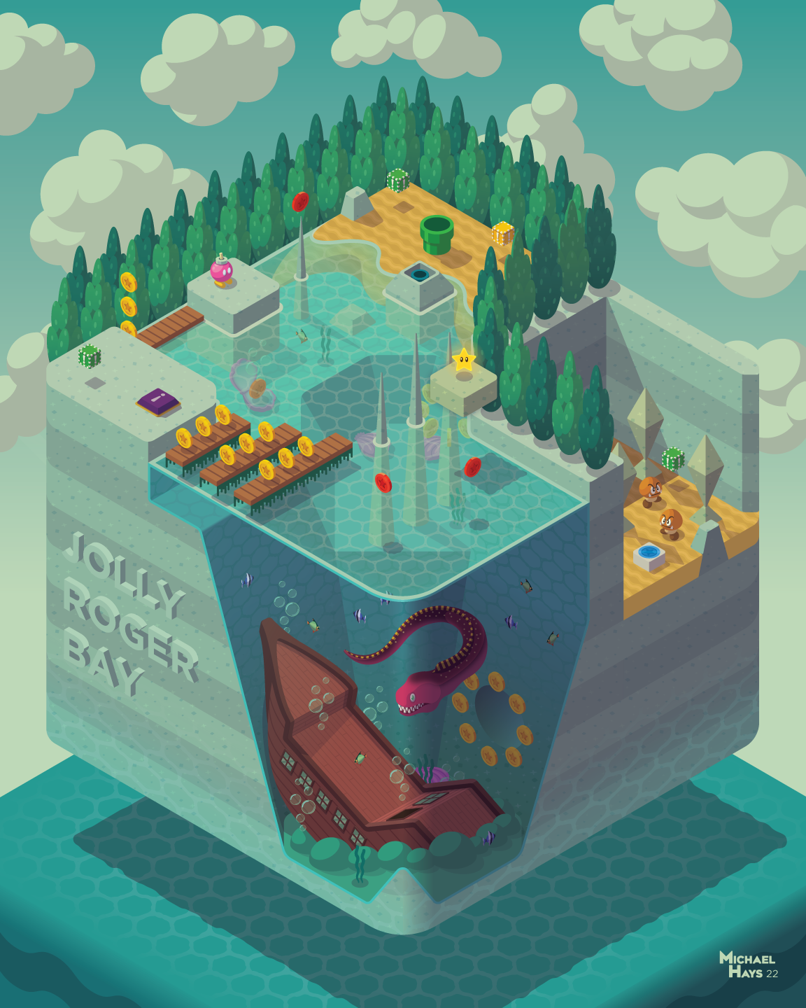 Super Isometric 64 - Michael Hays, Illustrator, Designer, & Art Director