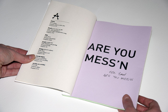 BEAST (celebration of scouse slang + typography) - emily salinas