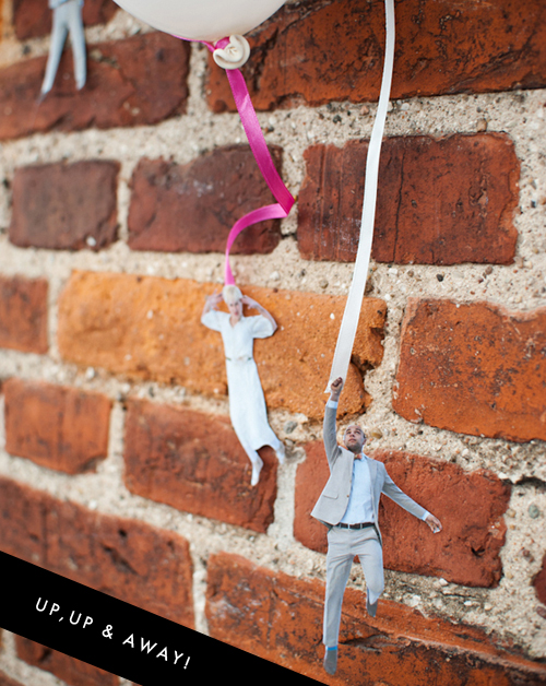 Flying wedding couple balloons - Brittany Watson Jepsen