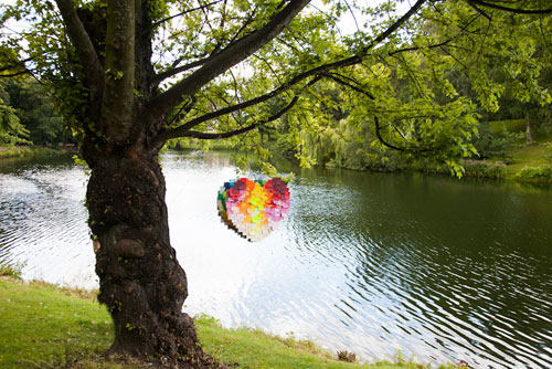 Pixelated post-it pinata - Brittany Watson Jepsen