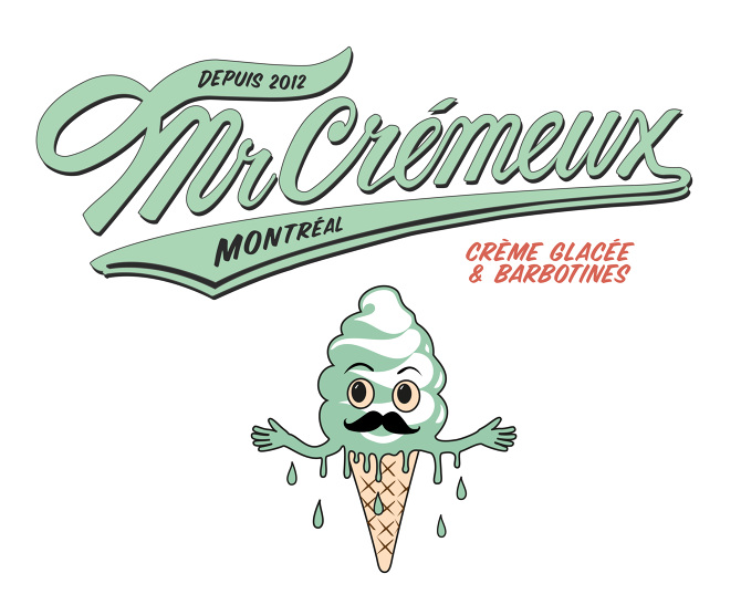 Mr.Crémeux ice cream truck - branding - jasoncantoro.com
