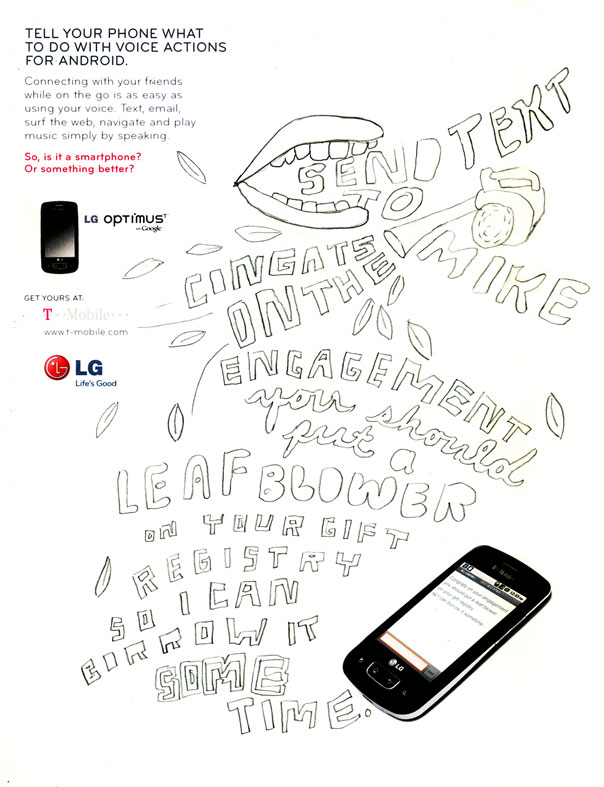 LG optimus print advertisement - martharich