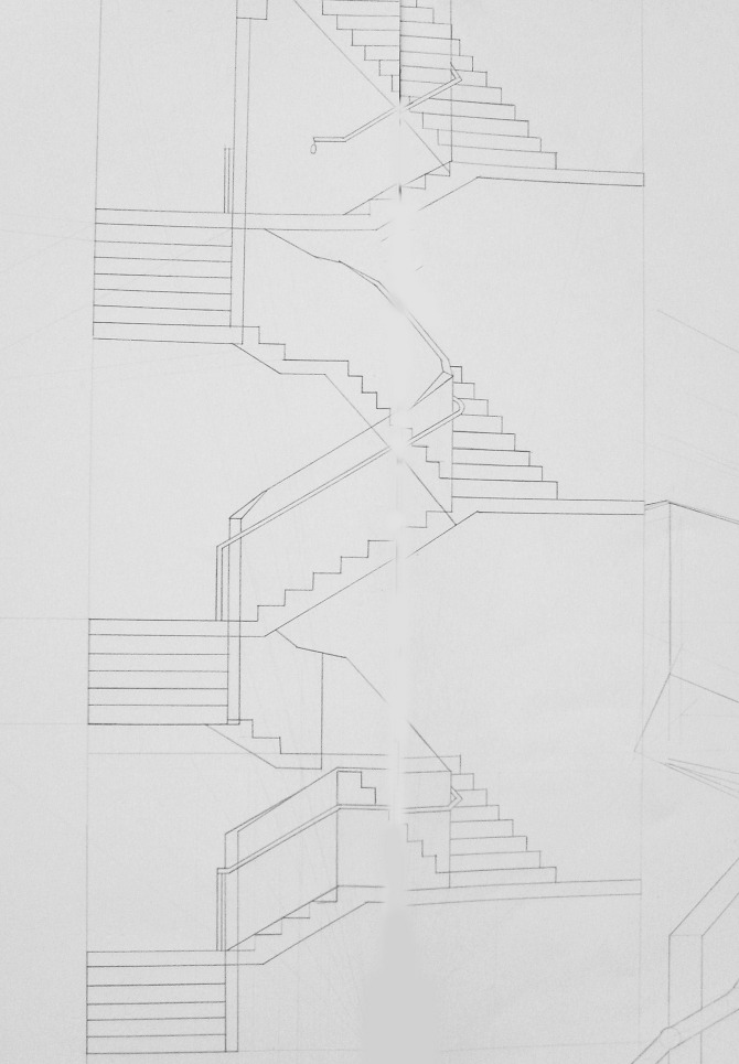 Hybrid Drawing - Theresa J. Mozinski Architecture Student