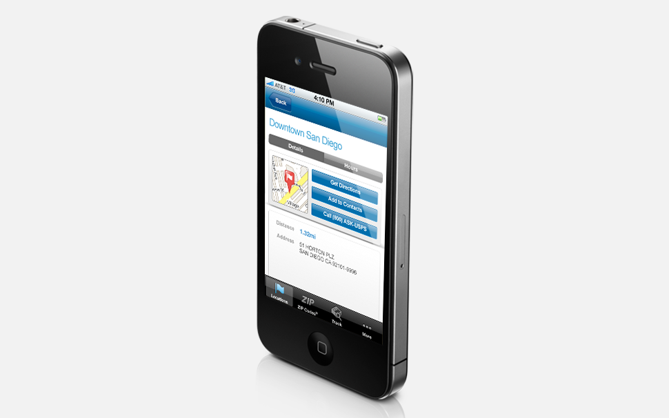 USPS iPhone App - Eric Lohman - Creative Director