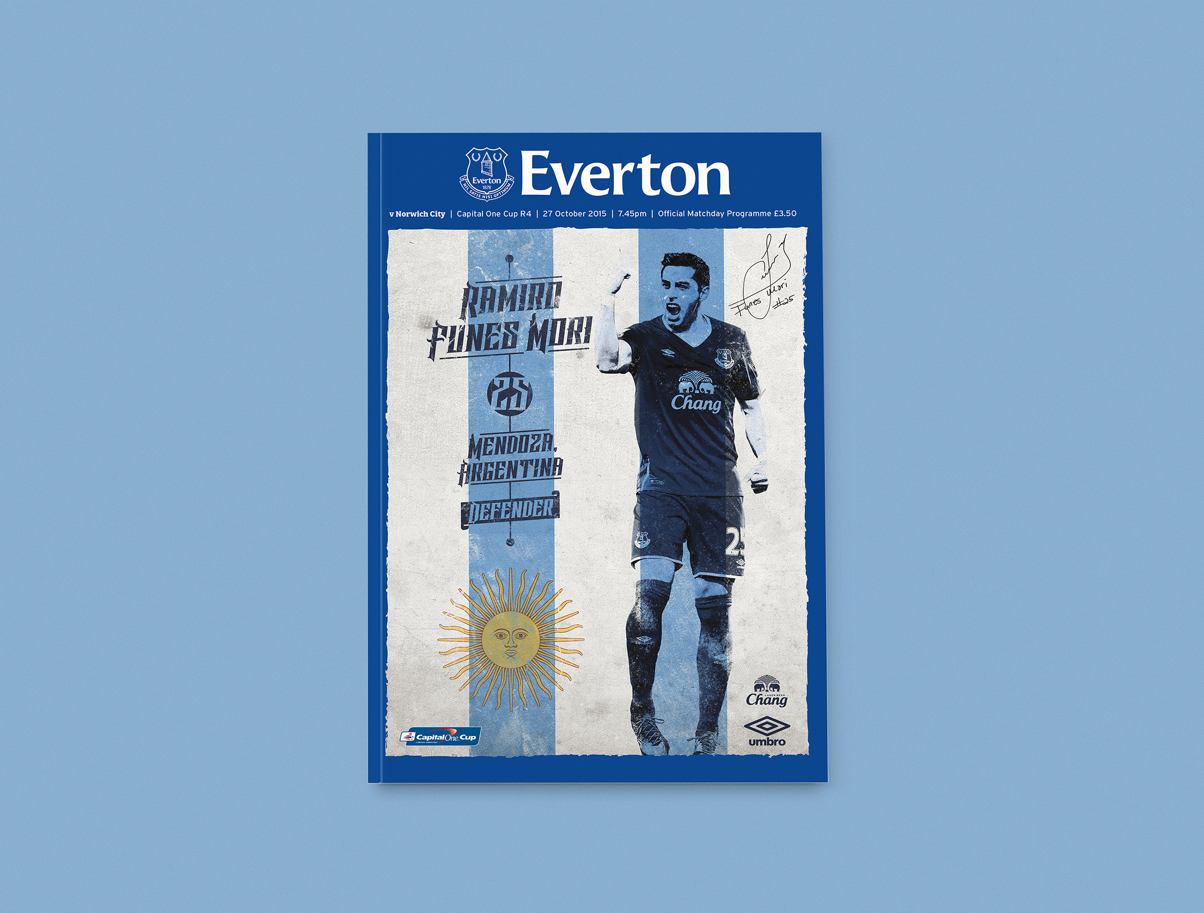 Everton Programme Covers - Graeme Helliwell