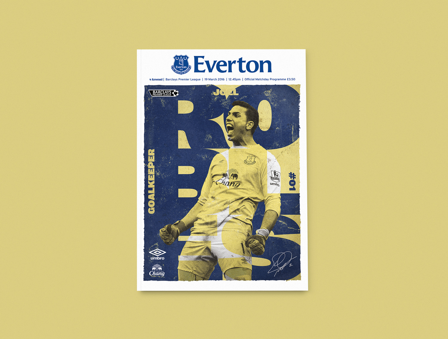 Everton Programme Covers - Graeme Helliwell