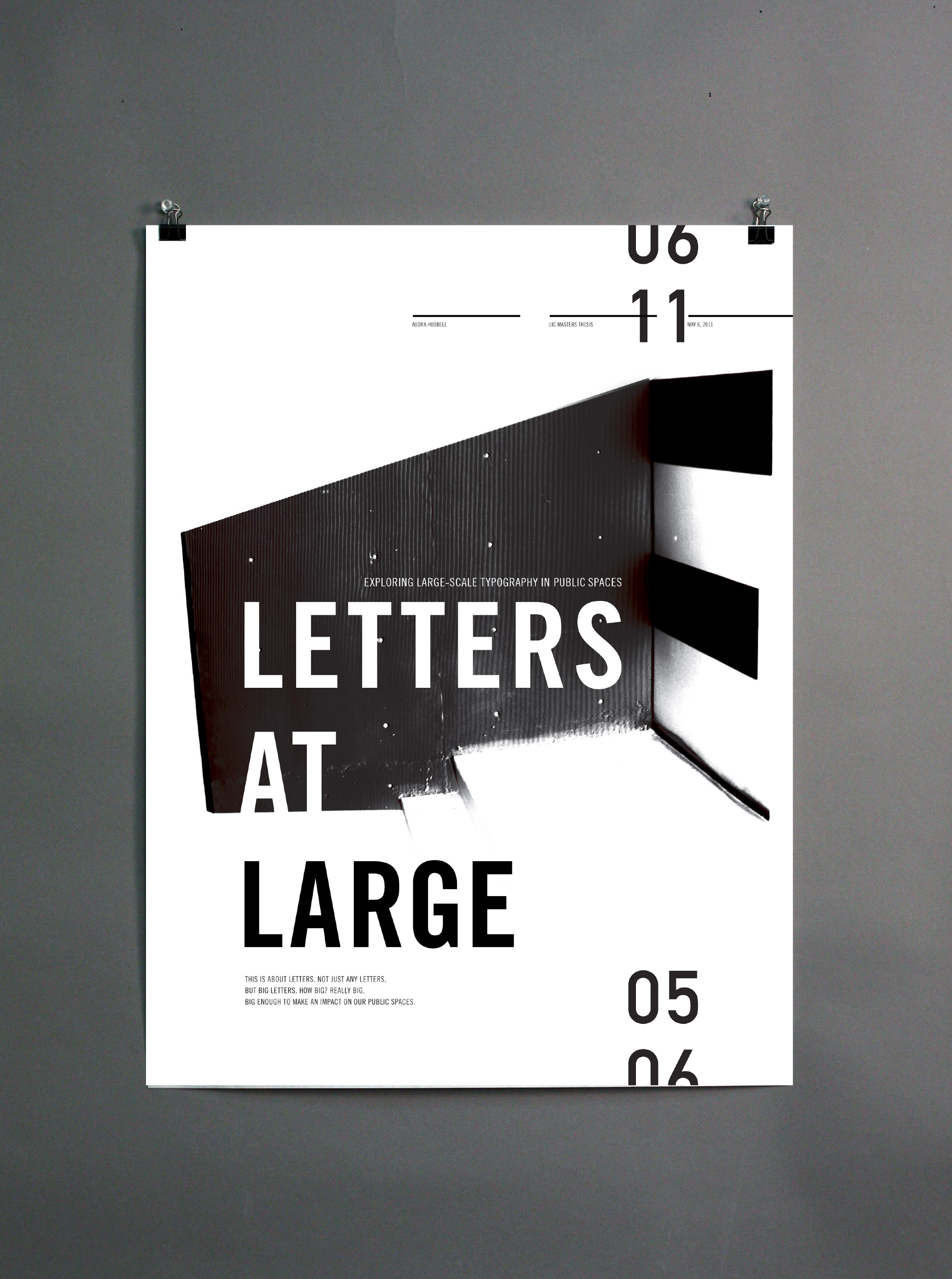 Letters at Large Poster Set - audra hubbell design