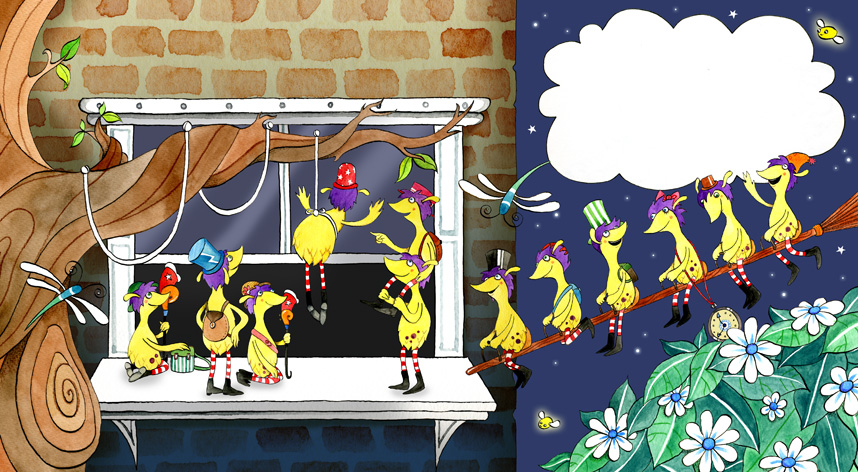 The Fabulous Flapdoodles - Emily Golden Illustration