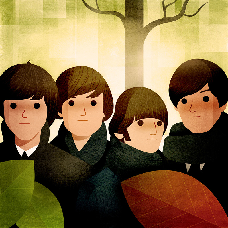 Album covers illustrated - Andrew Lyons