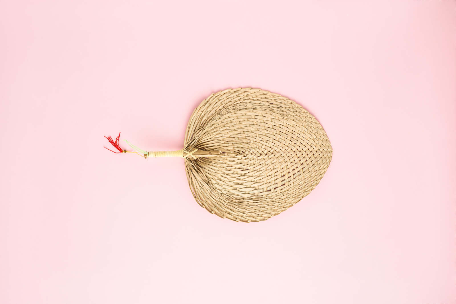 SS_-14: Rattan Fan - SOUVENIRS FROM SINGAPORE
