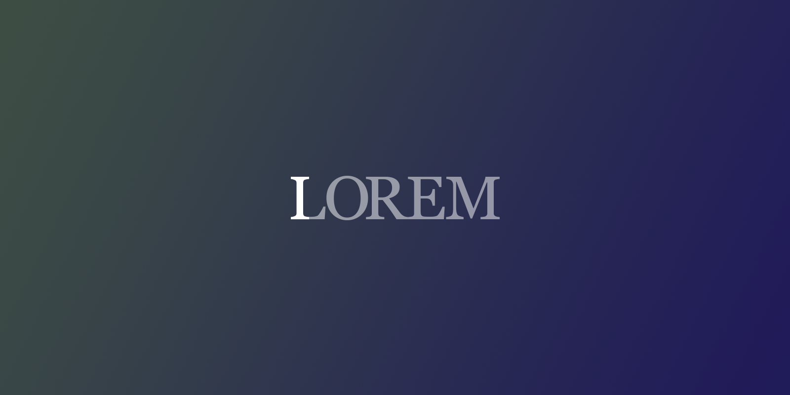 Lorem - Ahmed Chergaoui : Logo & identity design