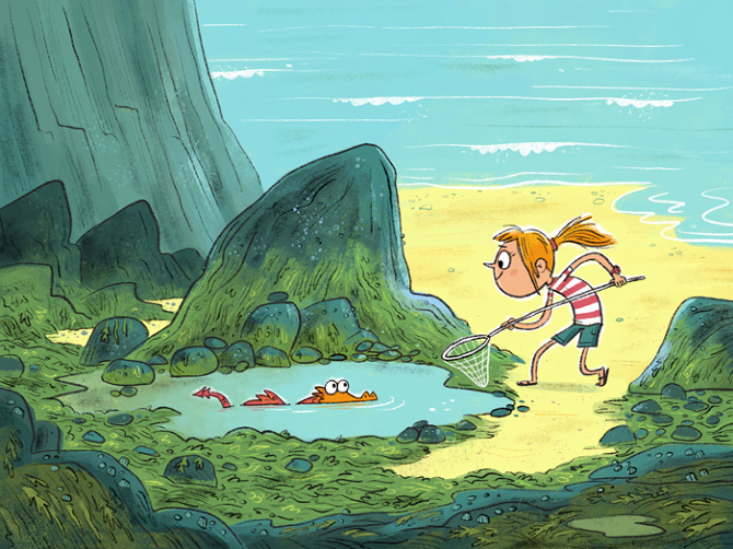 The Rockpool Dragon - Gorillustrator