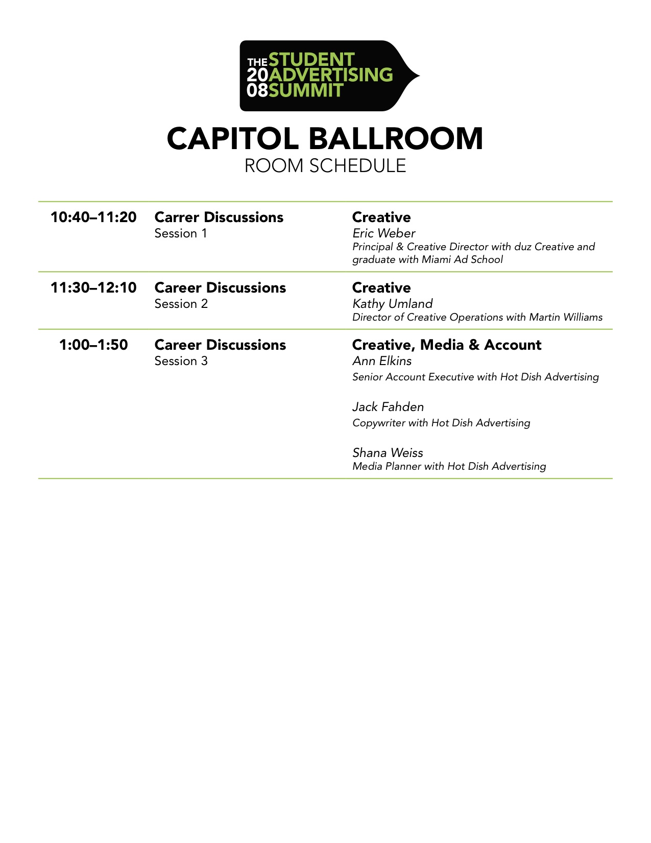 Student Advertising Summit - The Portfolio