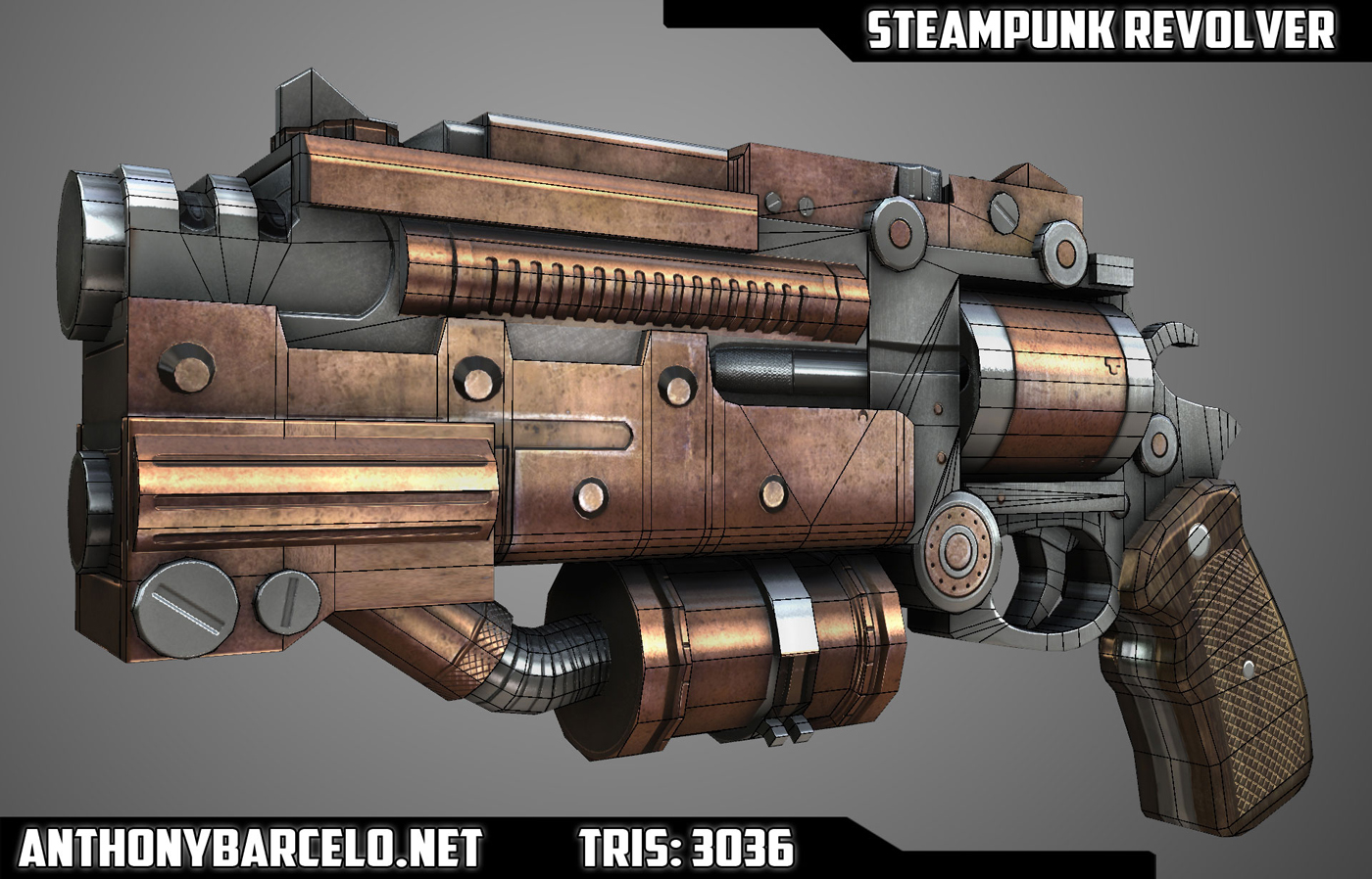 Steampunk Revolver - Anthony Barcelo's Portfolio