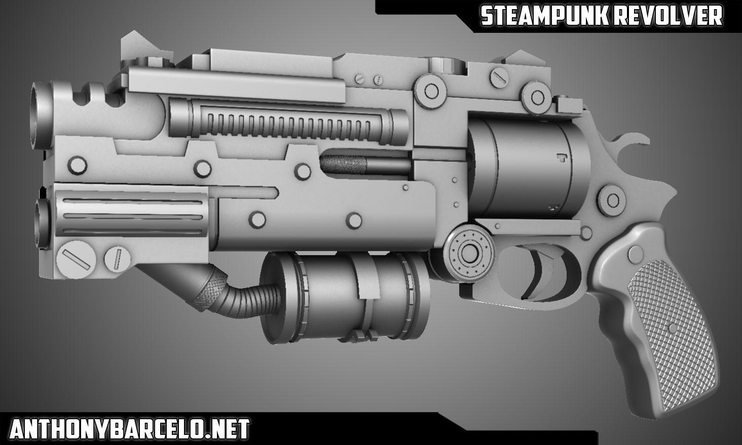 Steampunk Revolver - Anthony Barcelo's Portfolio