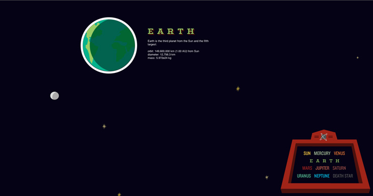 Interactive Solar System Website - Michael McMillan