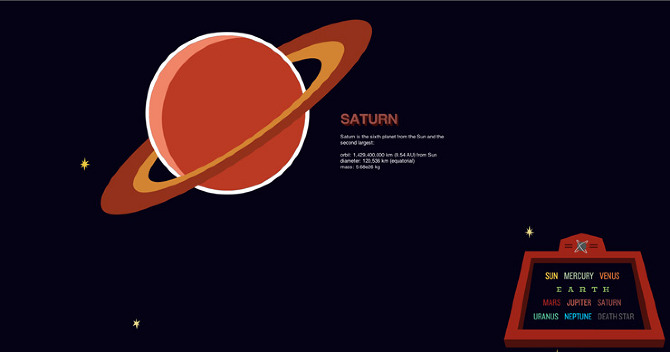 Interactive Solar System Website - Michael McMillan