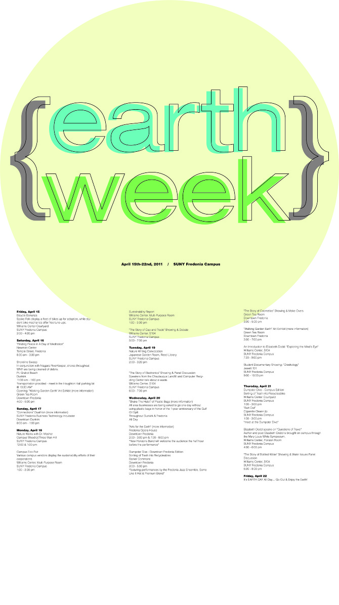 Earth Week Poster - Rachael Walden