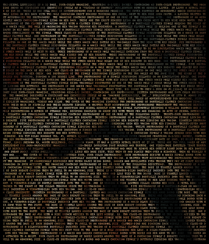 THE MEESE REPORT - Sarah Meyohas