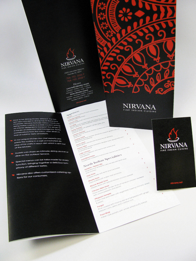 Nirvana Restaurant Identity - Daniel Plasa