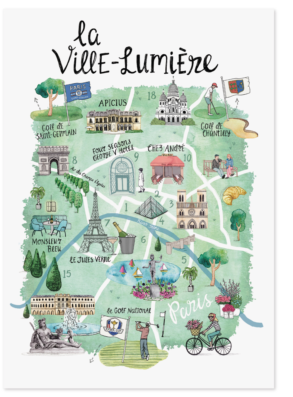 RYDER CUP MAP - Annie Davidson - Graphic Design