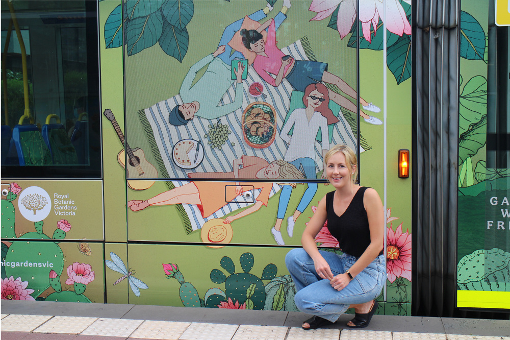 TRAM WRAP FOR YARRA TRAMS - Annie Davidson - Graphic Design