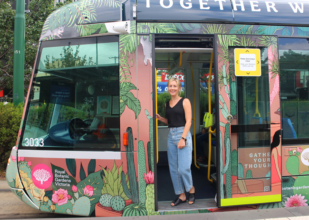 TRAM WRAP FOR YARRA TRAMS - Annie Davidson - Graphic Design
