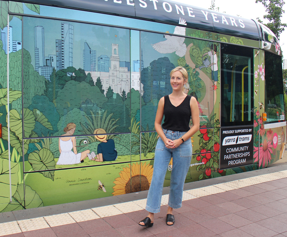 TRAM WRAP FOR YARRA TRAMS - Annie Davidson - Graphic Design