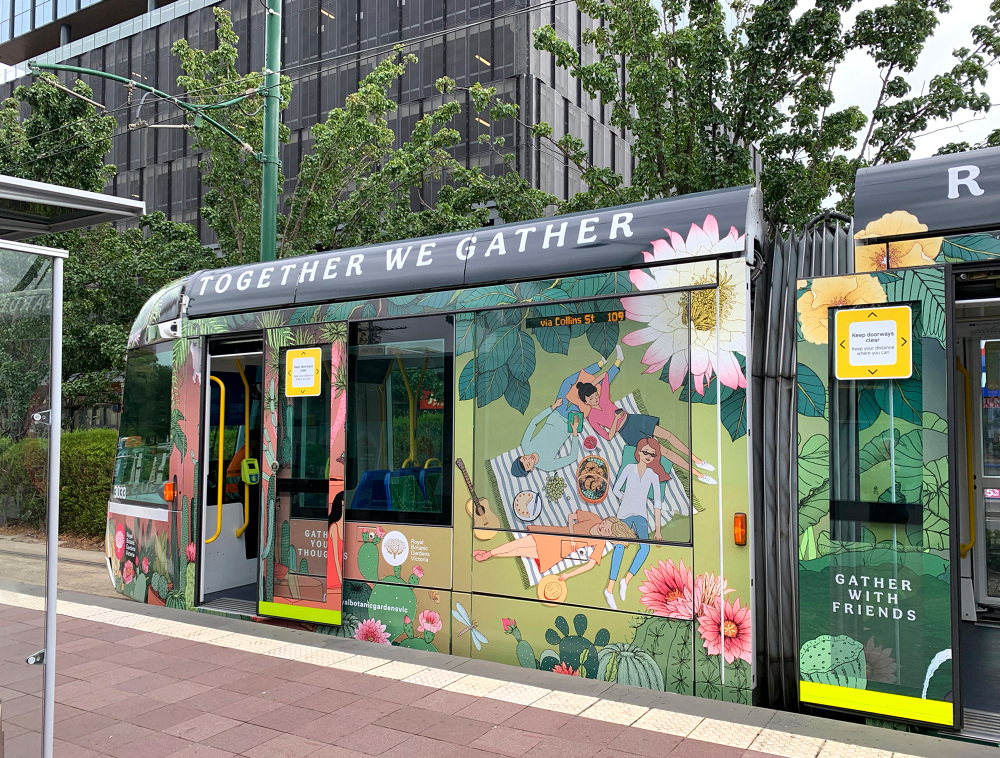 TRAM WRAP FOR YARRA TRAMS - Annie Davidson - Graphic Design