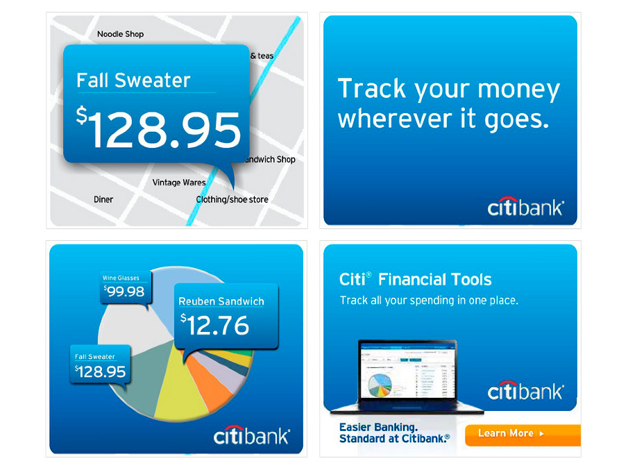 Citibank Flash Banners - Jennifer Chen Design Portfolio