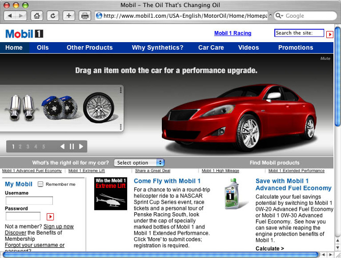 Mobil 1 Online Advertising - Ike Brooker