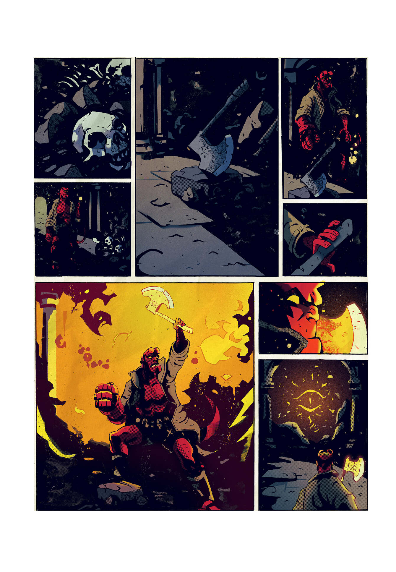 HELLBOY SAMPLE PAGES - STEFAN TOSHEFF IMAGE MAKER